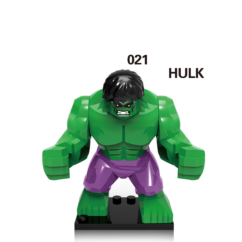 Superheroes Series Hulk Minifigs Bricks Accessories Iron Armored Toys