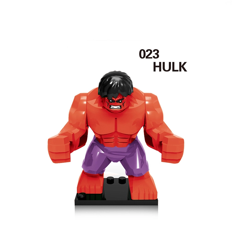 Superheroes Series Hulk Minifigs Bricks Accessories Iron Armored Toys