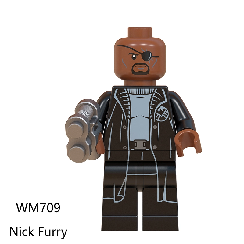 Superheroes DC Movie Nicker Furry Minifigs Happy Hagon Kids Bricks