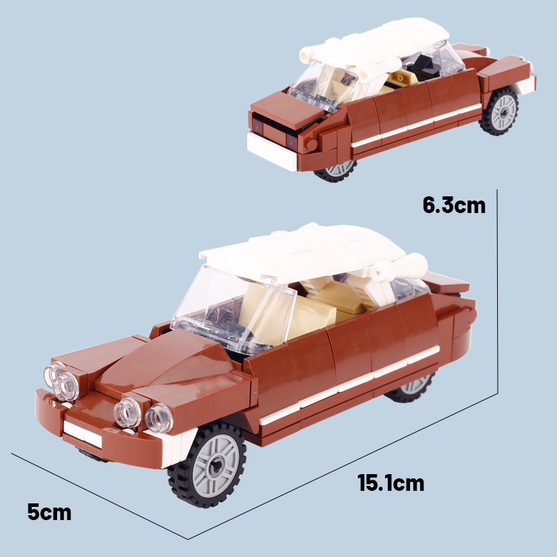 City Luxury Car Series Citroen DS Minifigs Bricks Kids Kits Toys