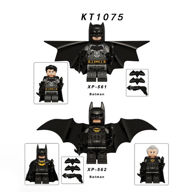 DC Anime Superheroes Series Batman Minifigs Bricks Wepaon Parts Cloak