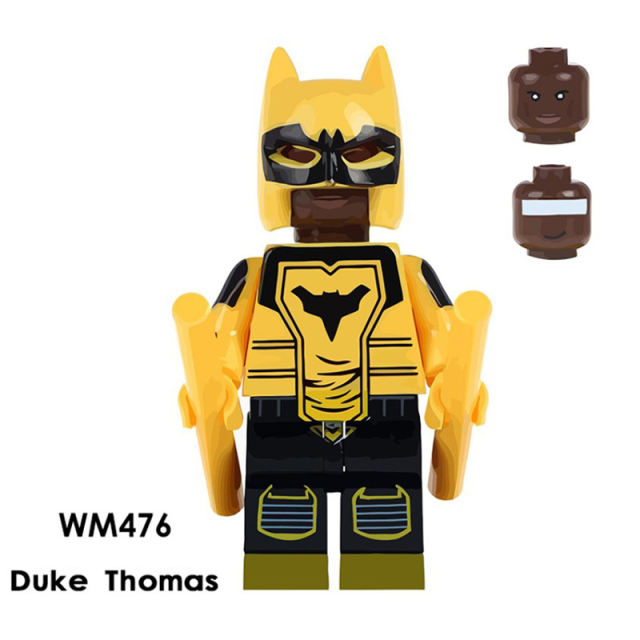 American Batman Series Duke Thomas DC Movie Marvel Bricks Kids Kits