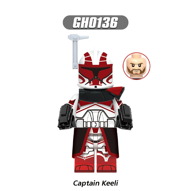 Star Wars Series Minifigs Bricks Captain Fordo Kix Gun Accessories