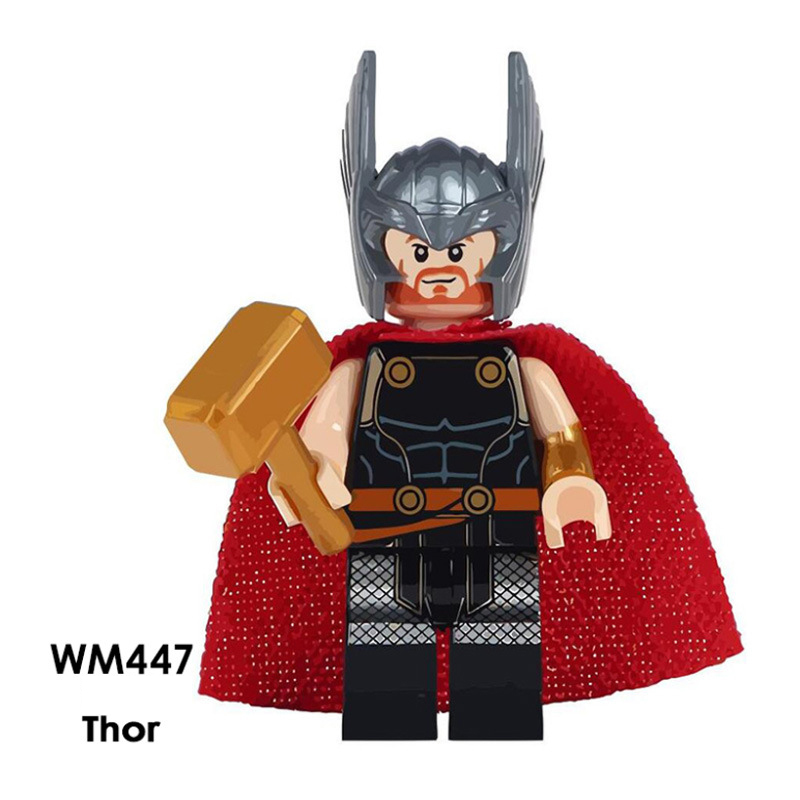 Superheroes DC Movie Thor Thunder Minifigs Bricks Kids Compatible