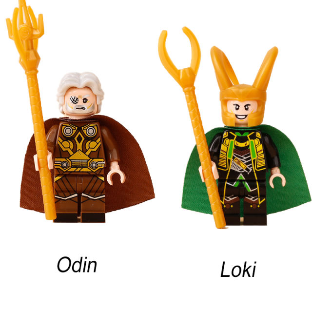 American Movie Loki Minifigs Science Fiction Bricks Kids Toys Compatible