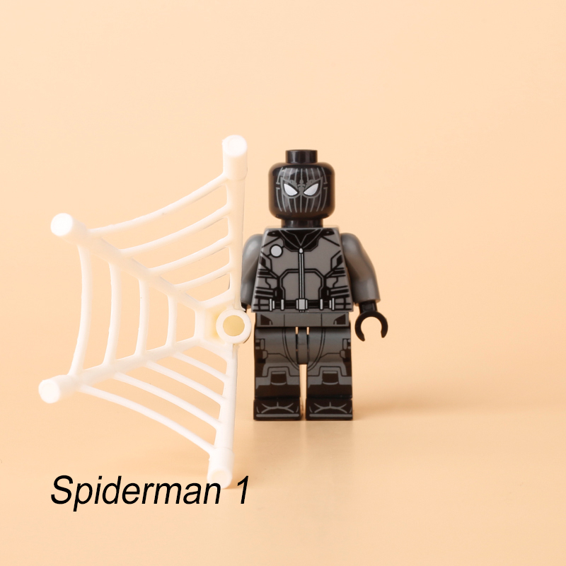 Super Heroes Spider Man Minifigs Bricks Kids Birthday Kits Compatible