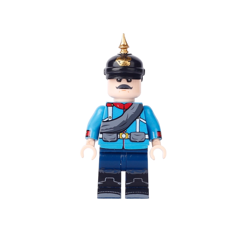 WW1 German Prussian Soldiers Minifigs Bricks Gun Helmet Compatibal Toy