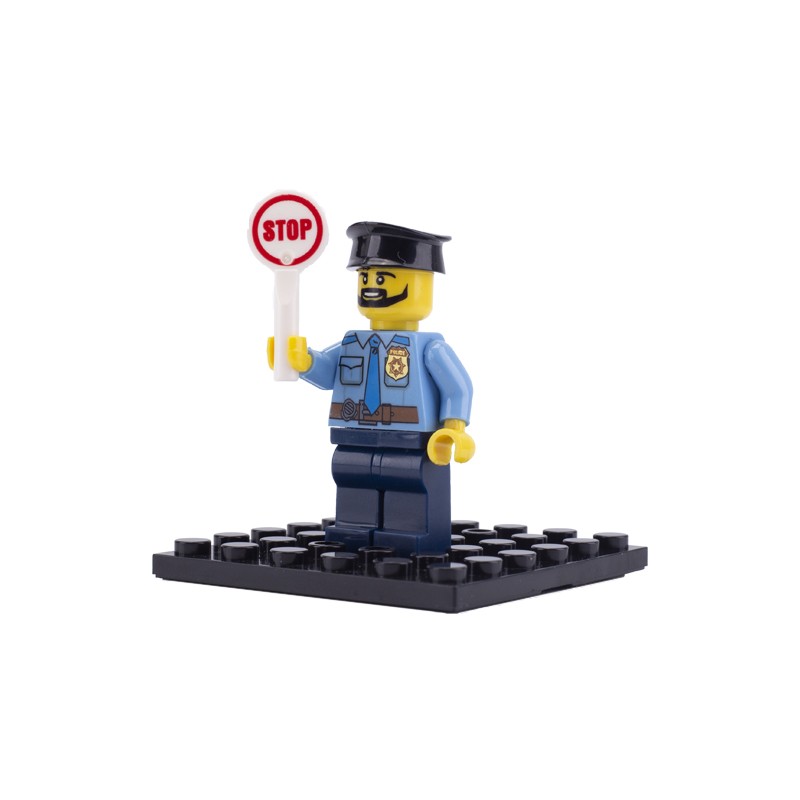 German Military Stop Sign Action Figure Bricks Kids Kits
