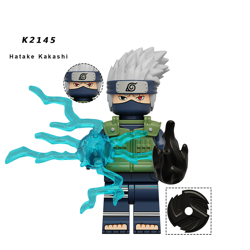 Naruto Anime Kakashi Minifigs Bricks Kids Collection Model Kits