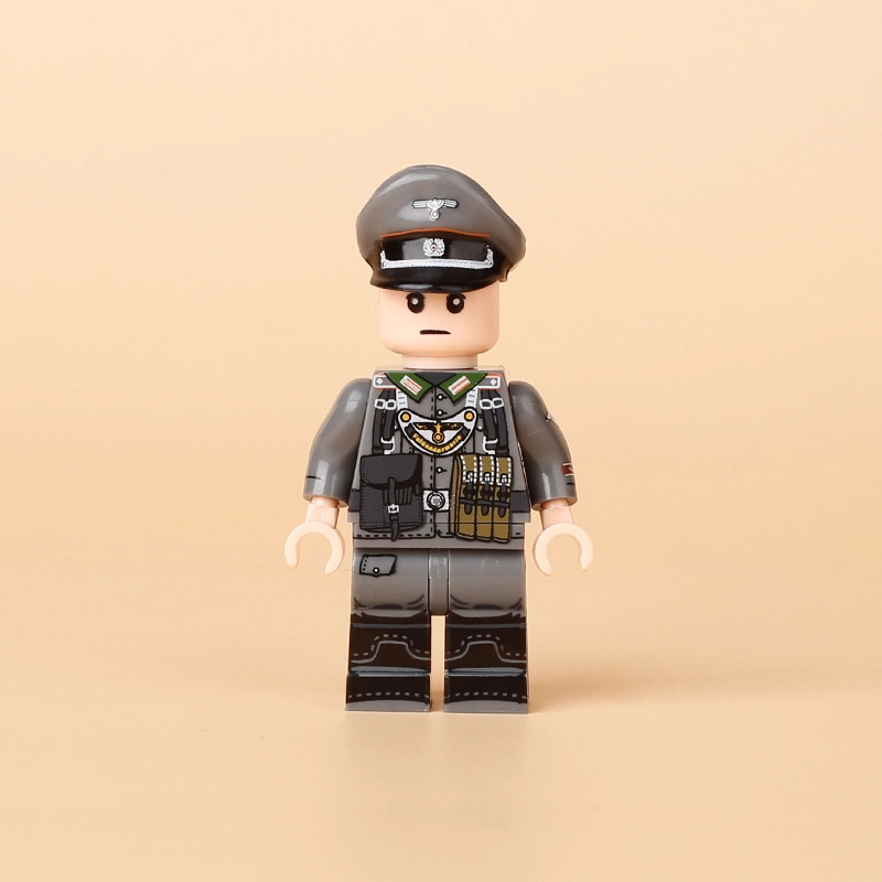 German Field Gendarmerie Lieutenant Bricks Accessories Compatible