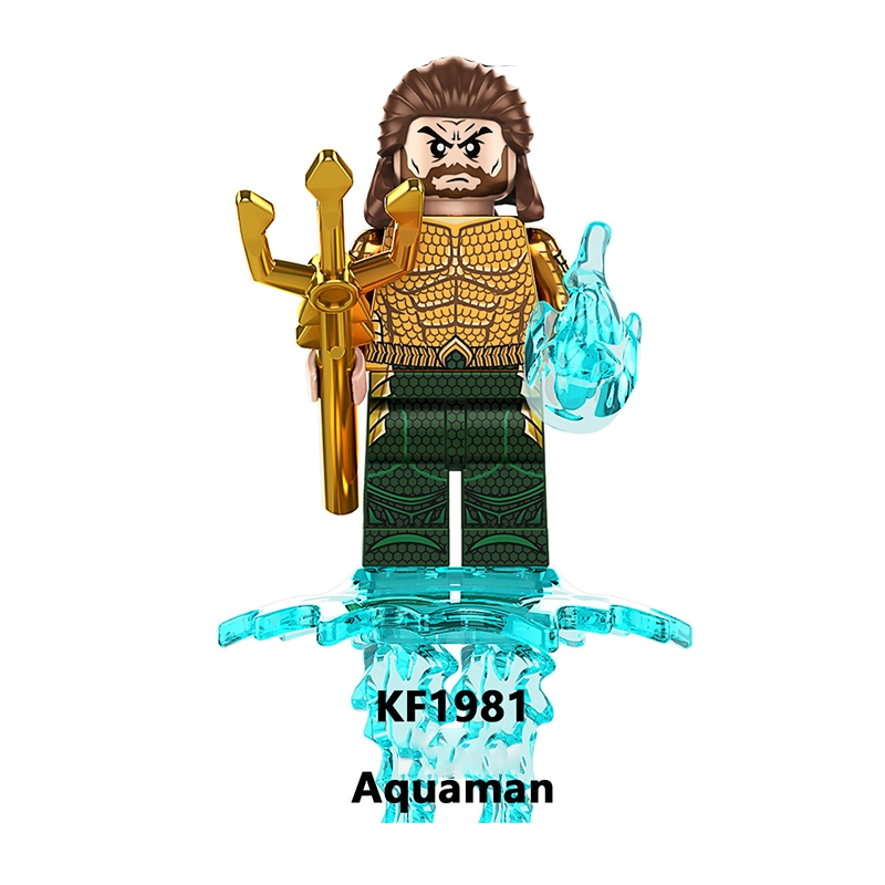 American DC Comics Superheroes Series Aquaman Minifigs Bricks
