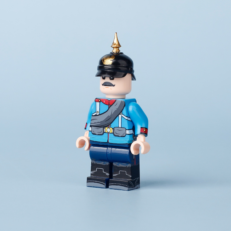 WW1 German Prussian Soldiers Minifigs Bricks Gun Helmet Compatibal Toy
