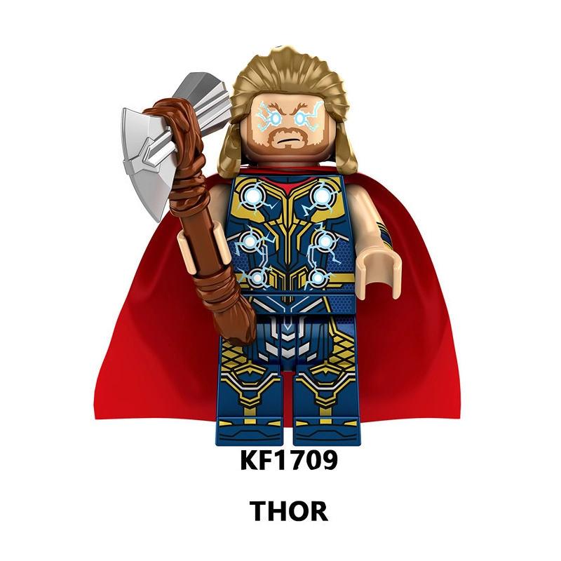 American DC Comics Superheroes Thor Odin Minifigs Kids Bricks Compatible