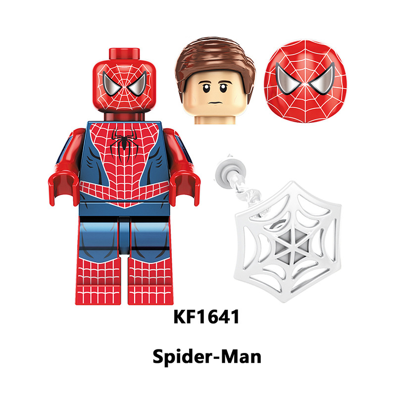 American Movie Comics Superheroes Spiderman Minifigs Kids Bricks Toy