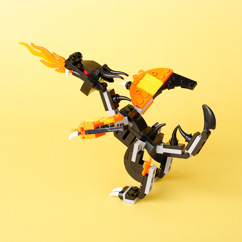 MOC City Spider Black Dragon Bricks Music Radio Parts Toys Gifts