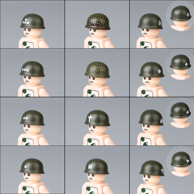 Moc WW2 Brigadier General Figures Equipment Bricks Kids Kits