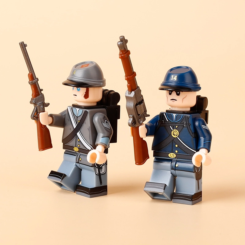 Military Series American Civil War Lone Star Guards Minifigs Bricks Kits