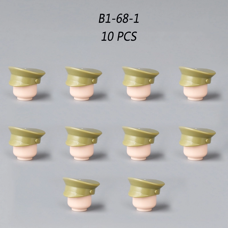 MOC Military Army Boat Hat Weapons Minifigs Helmets Bricks Kids Toys
