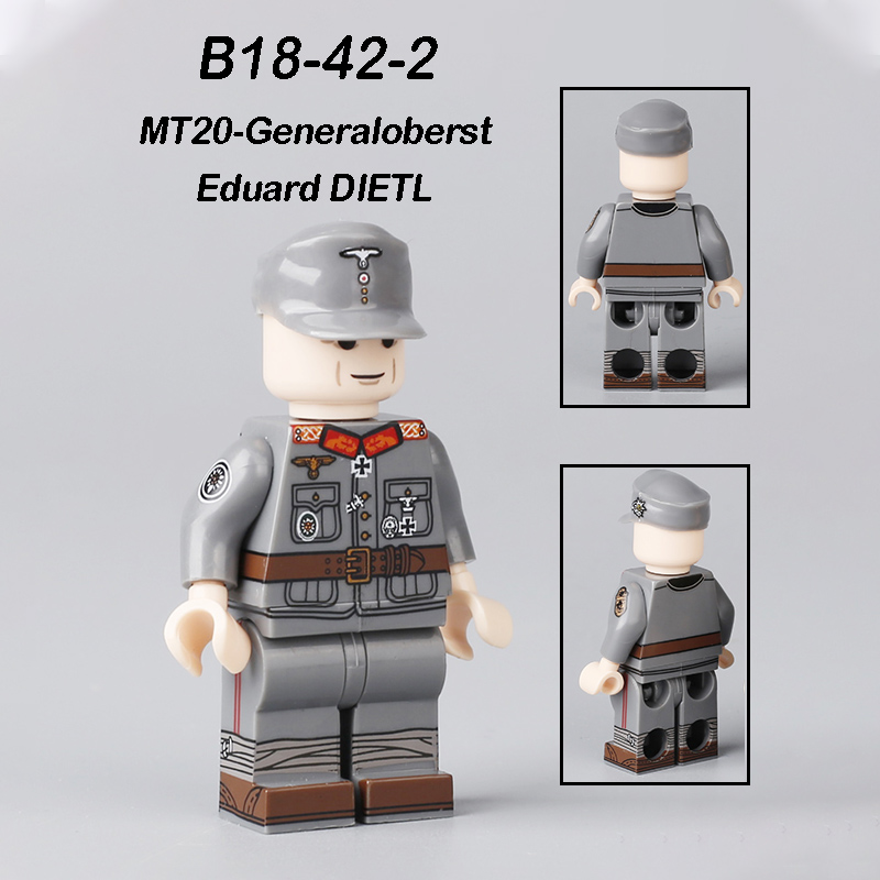 WW2 German Defense Force Minifigs Building Blocks First Mountain ...
