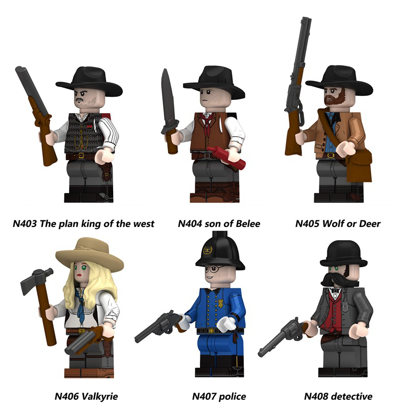 Medieval 19th American Military Valkyrie Minifigs Bricks Kids Compatible