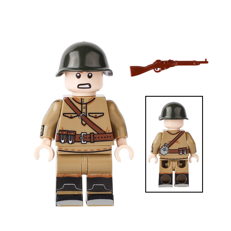 Soviet Union Soldiers Minifigs Children Bricks Accessories Compatible