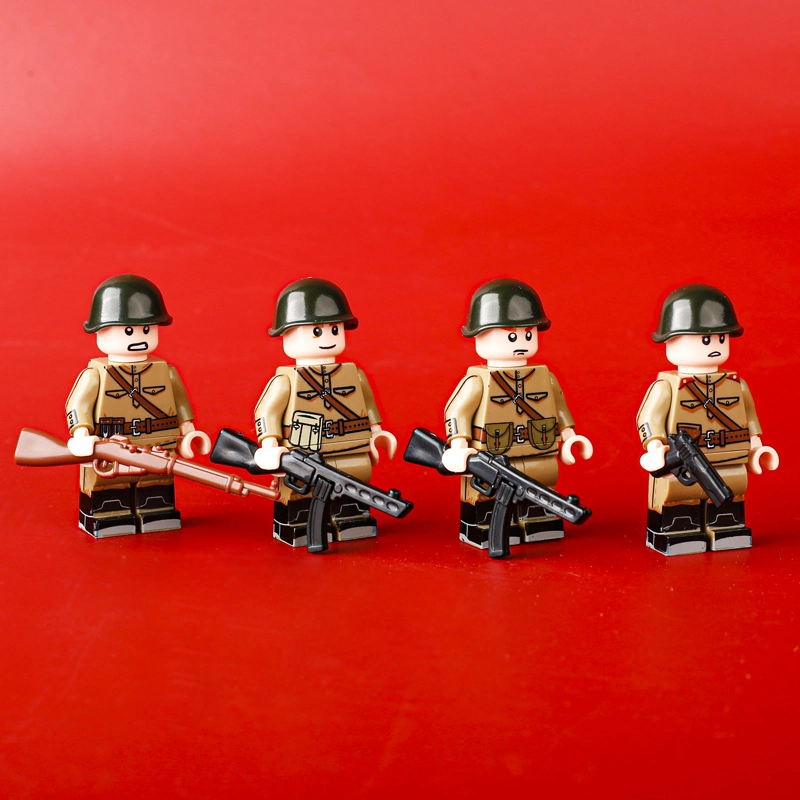 Soviet Union Soldiers Minifigs Children Bricks Accessories Compatible