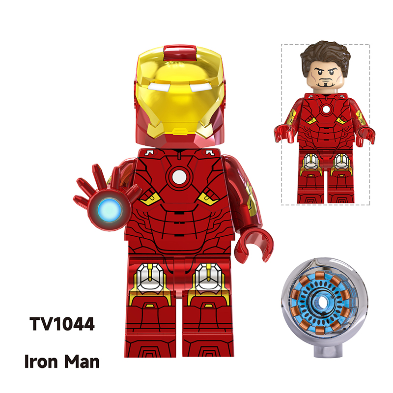 Anime Cartoon Movie Loki Iron Man Minifigs Bricks Kids Kits