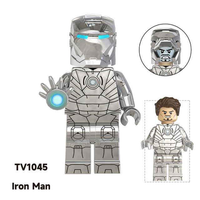 Anime Cartoon Movie Loki Iron Man Minifigs Bricks Kids Kits