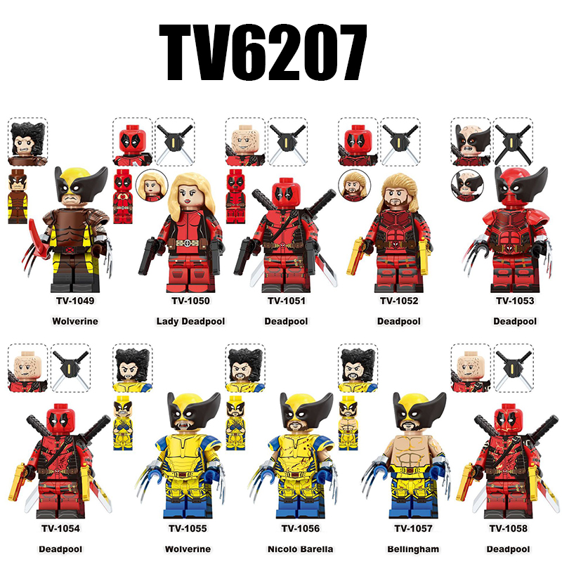 DC Marvel Superhero Kang The Conqueror Deadpool Minifigs Compatible