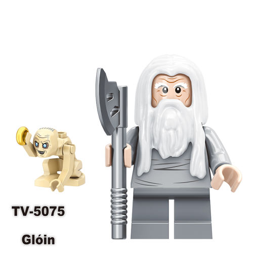 The Lord of the Rings LOTR Minifigures Building Blocks Dwarf Warrior Ironfoot Durin's folk ...