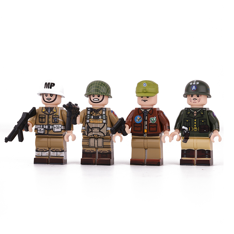 Military Air82nd Airborne Division Gun Minifigs Bricks Kits Compatible