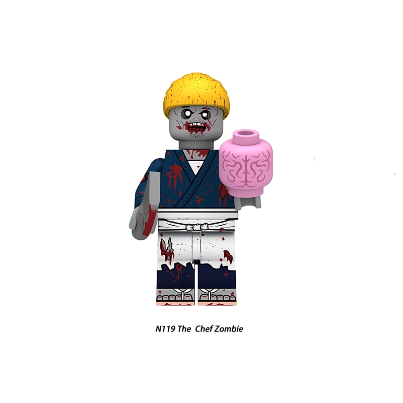 Horror Series Zombie Minifigs Bricks Kits Kids Birthday Toys