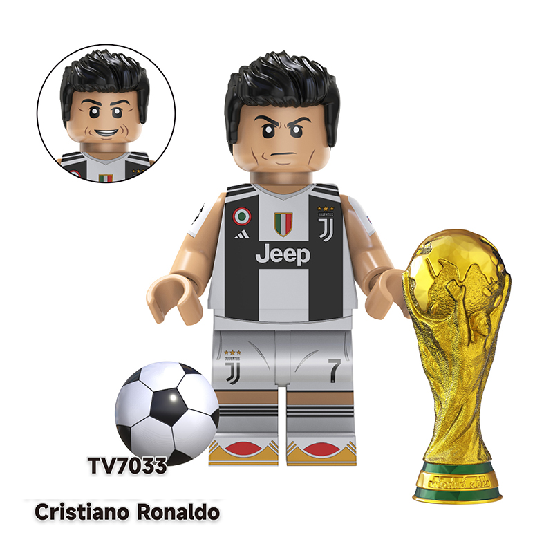 World Cup Kylian Mbappe David Beckham Football Minifig Kids Bricks