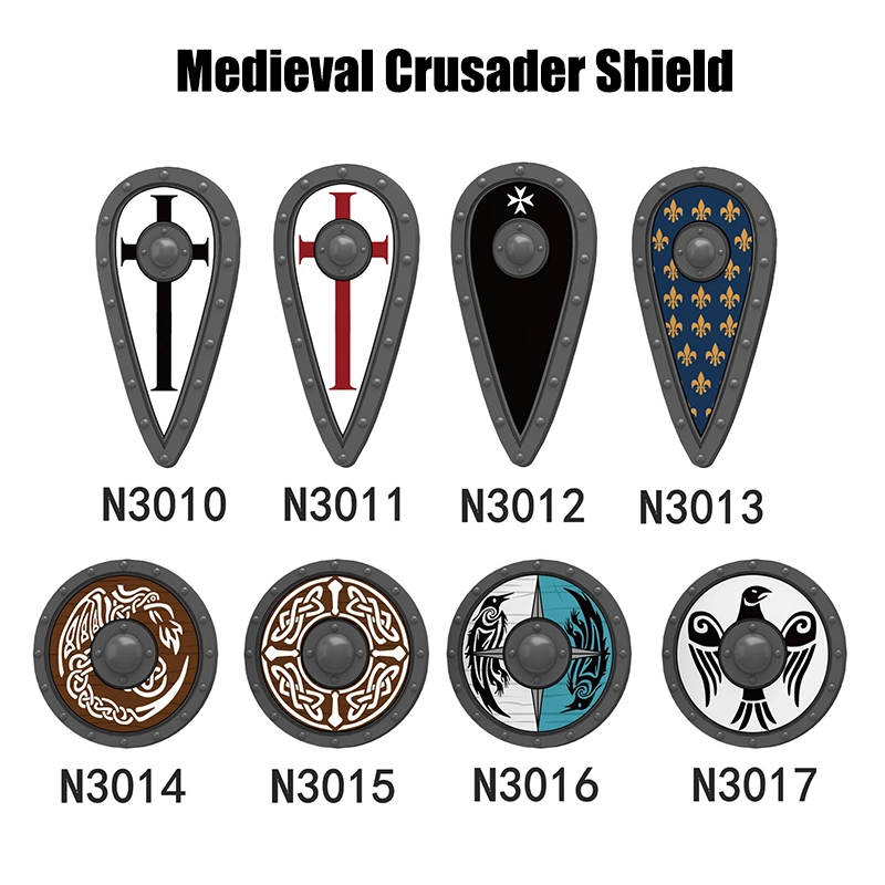 Wars Of The Roses Shield Bricks Leaf Hammer Sword Weapon Helmet