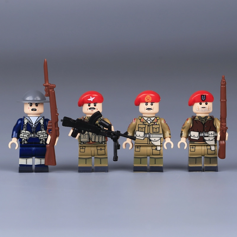 WW2 British Airborne Parachute Regiment Sergeant Minifigs Bricks Compatible