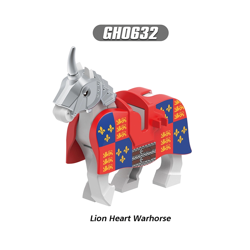 Medieval Soldiers Knight Military Minifigs Bricks Horse Kids Kits