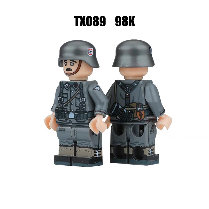 WW2 German Army Minifigs STG44 Compatible Bricks Kits Kids Boys Gifts