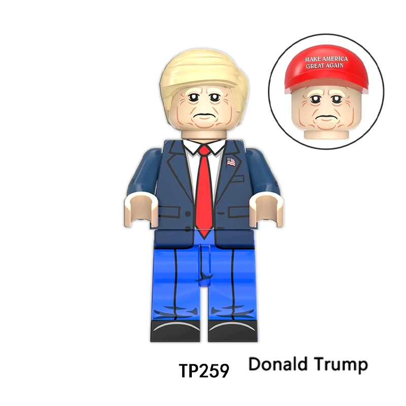 Donald Trump Andres Manuel Lopez Obrador Kids Bricks Kits Compatible