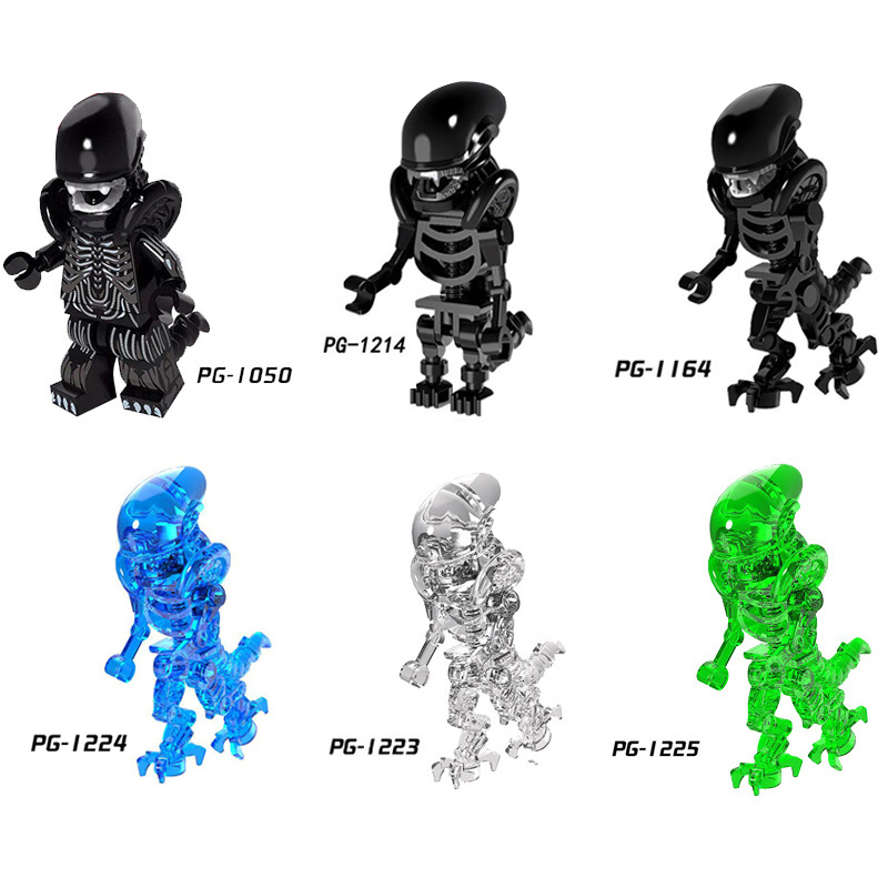 American Science Movie Skeleton Alien Series Minifigs Bricks Compatible
