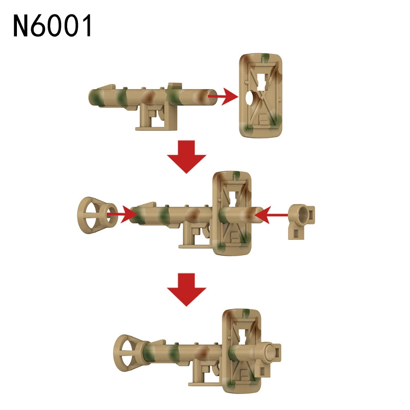 City Military Gun Weapon Soliders Bricks Minifigs Compatible Kids Bricks