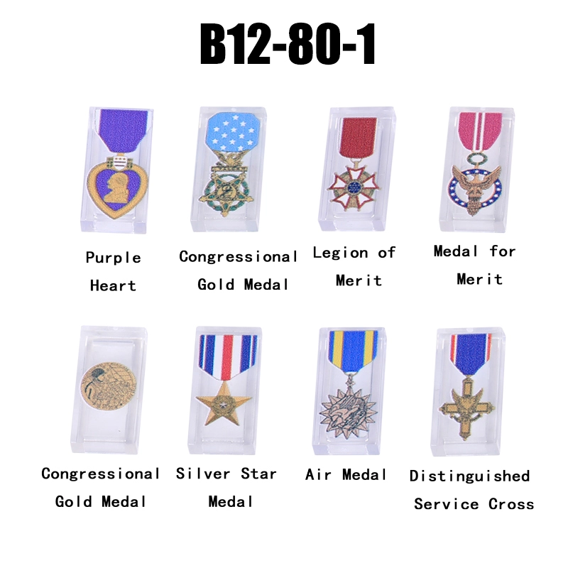 Military Silver Medal of Italian Military Valor Compatible Kids Bricks
