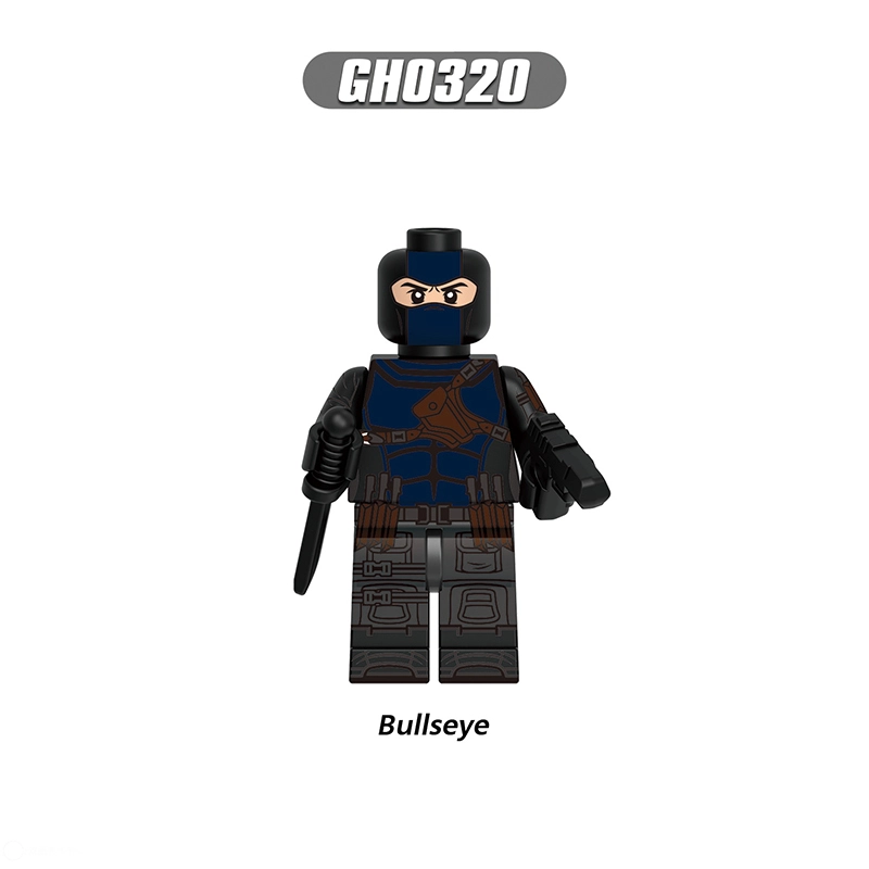 DC Comics Bullseye Superhero Minifigs Compatible Kids Bricks Kits