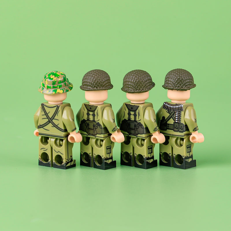 Military Resistance War Against America Soliders Action Figures Bricks
