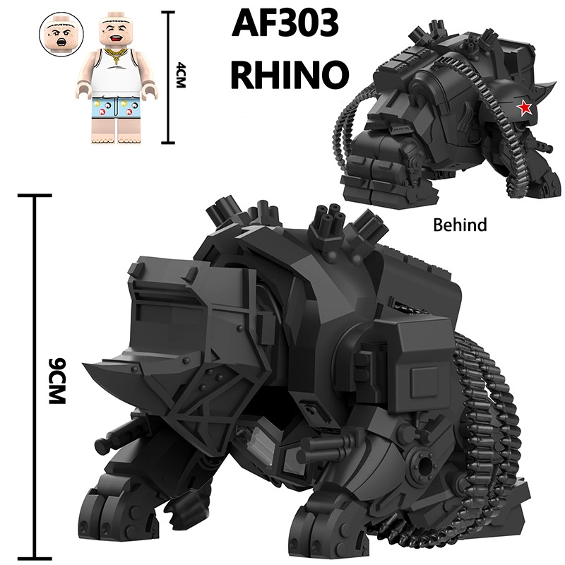 Animal Superman2 Rhino Minifigs Bricks Mechanical Armor Children Gifts