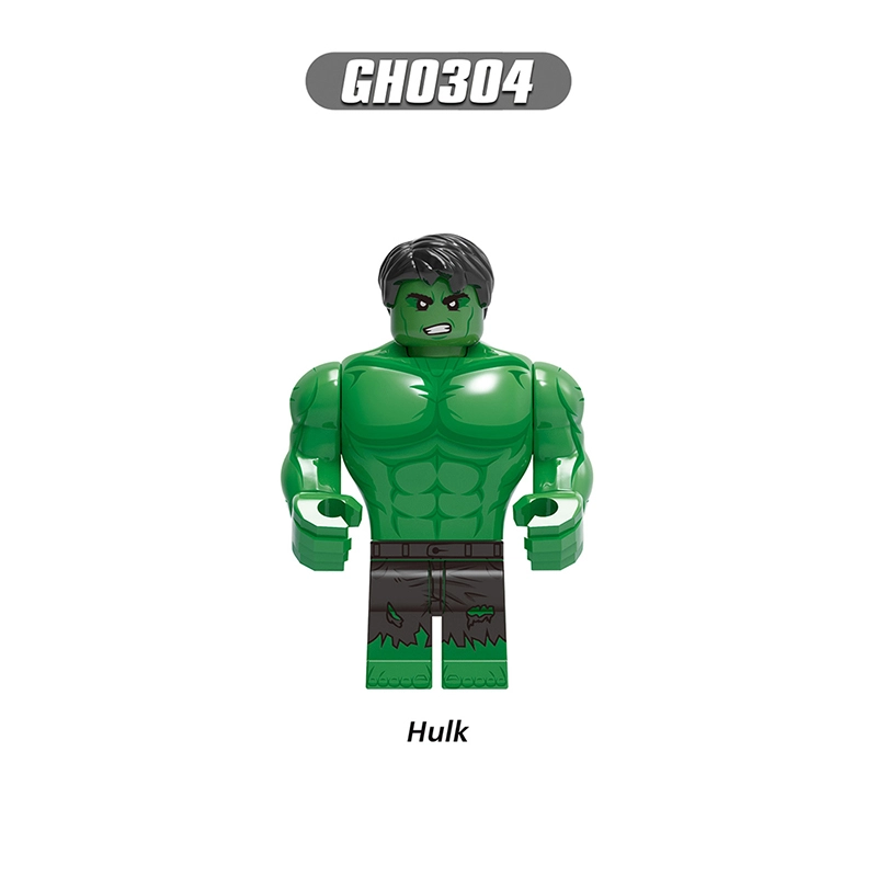Superheroes Series Hulk Minifigs Bricks Accessories Iron Armored Toys