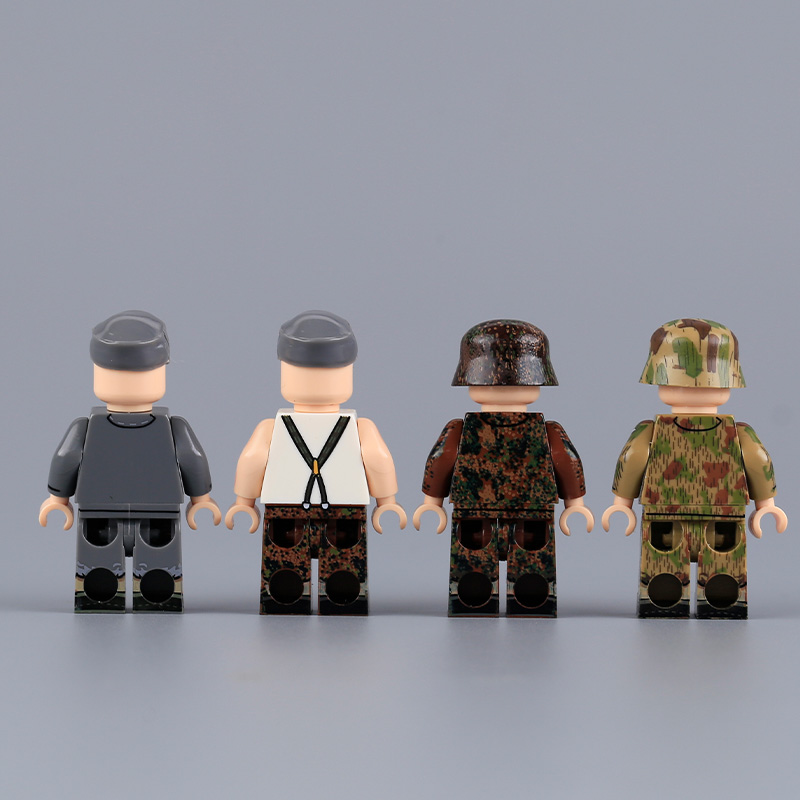 Military German Soliders Action Figures SS Dot44 War Accessories Models ...