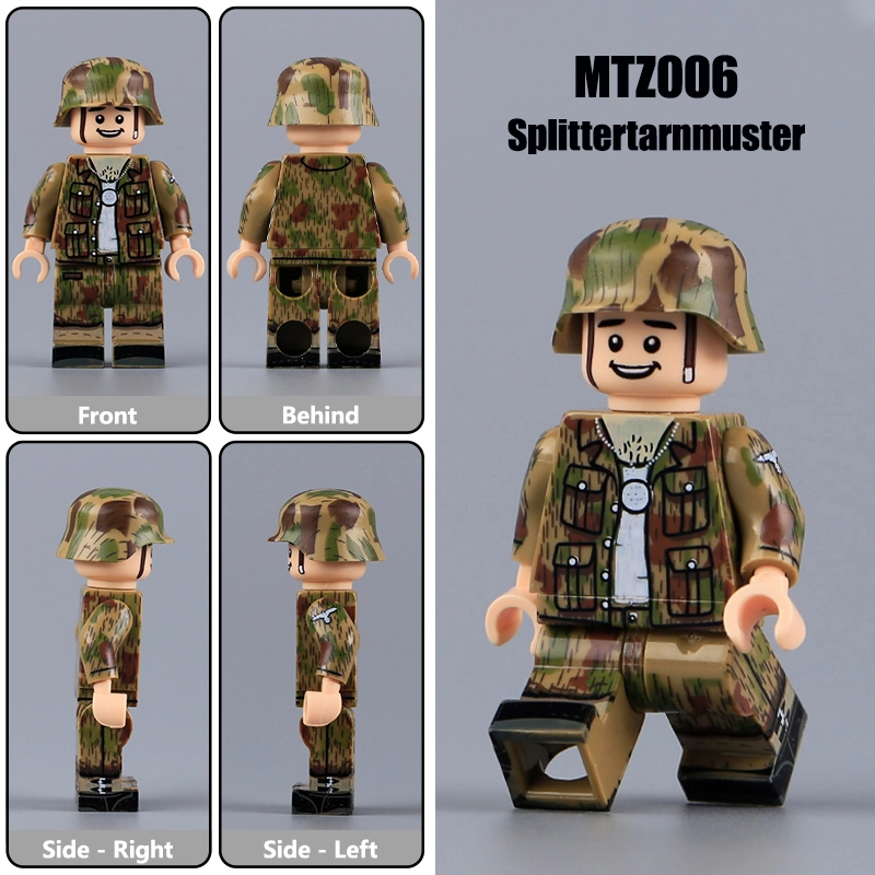Military German Soliders Action Figures SS Dot44 War Accessories Models ...