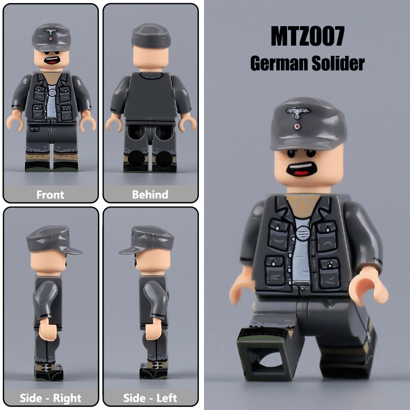 Military German Soliders Action Figures SS Dot44 War Accessories Models ...