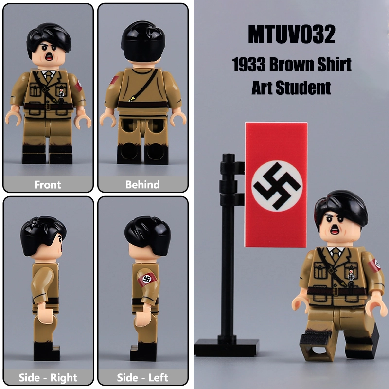 WW2 German Nazi Party Hitler Minifigs 1933 Brown Shirt Art Student ...