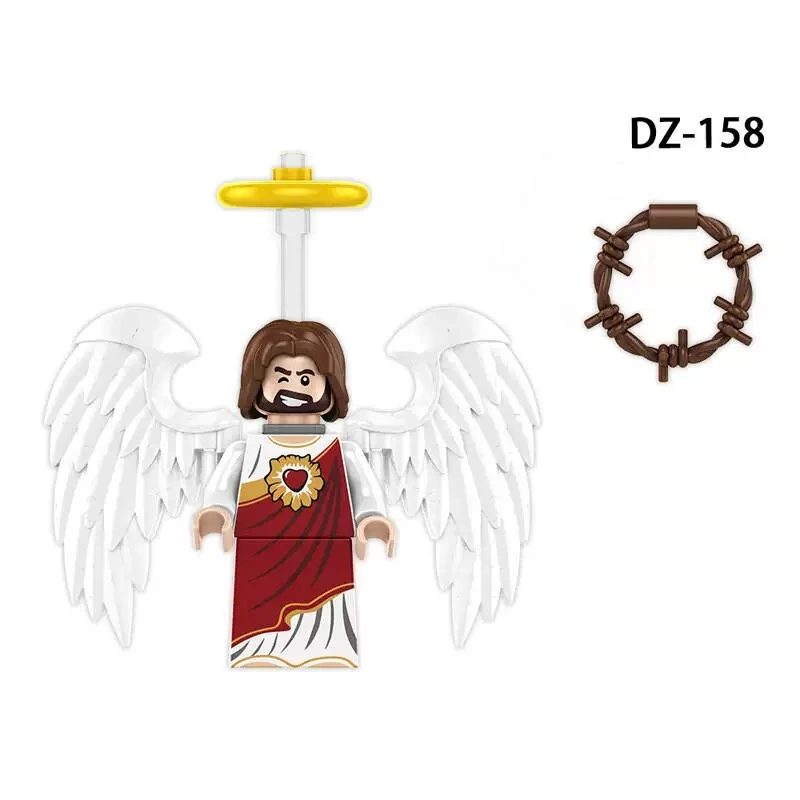 DZ158 Cartoon Series Jesus Jesus Angel Minifigs Building Block Bible ...